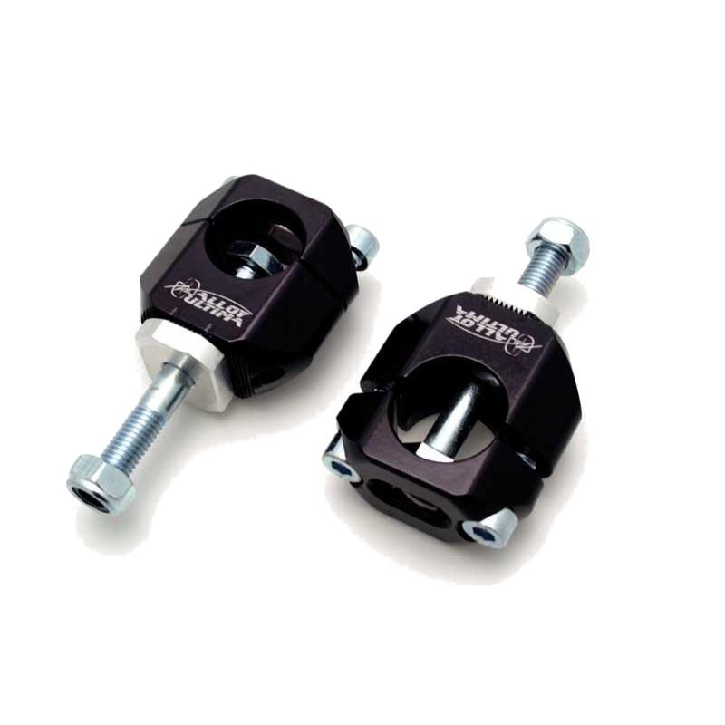 Pontet de guidon Alloy Ultima Noir pour T de fourche percé (guidon 22 ...