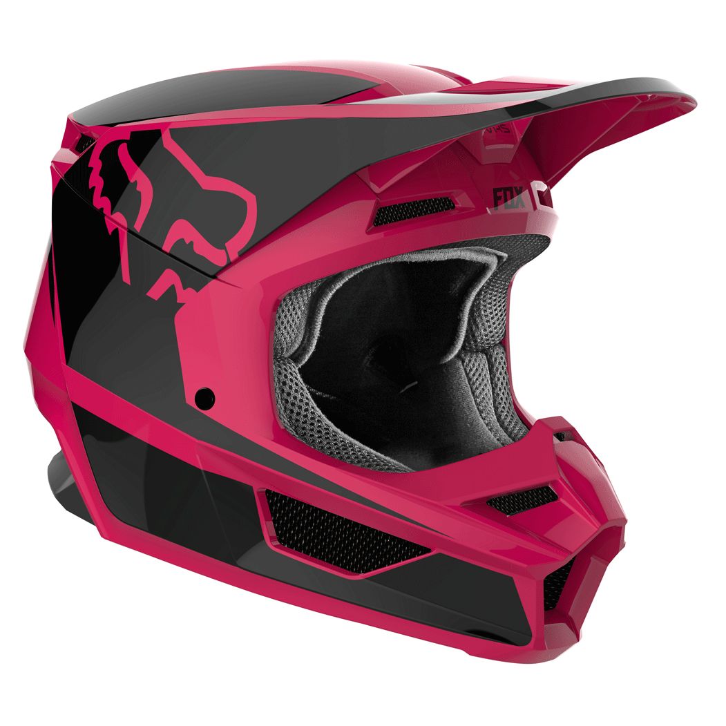 Casque cross Fox V1 YOUTH - PRZM - BLACK PINK - Enfant - Motoblouz.com