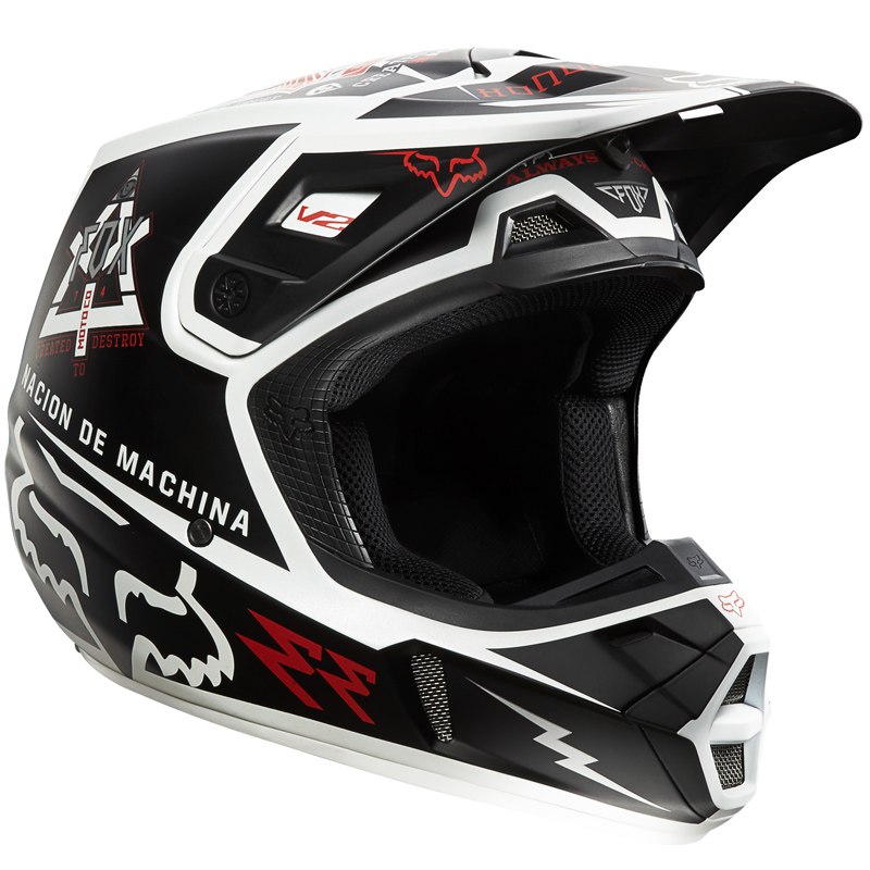 Casque cross Fox V2 OVERSEER MAT - Casque cross - Motoblouz.com