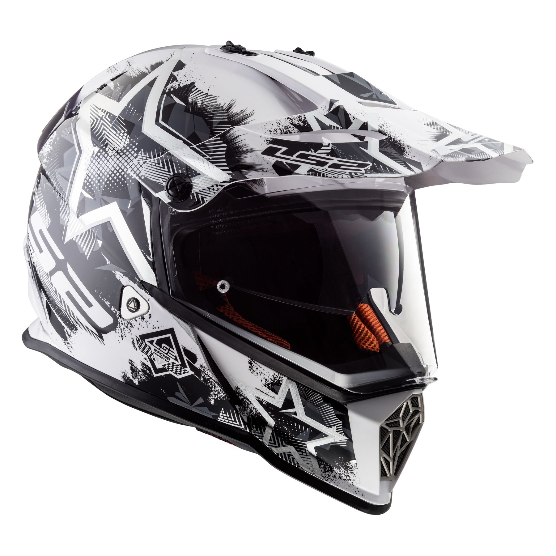 Casque LS2 MX436 - PIONEER - CHAOS - Casque crossover (2 en 1 ...