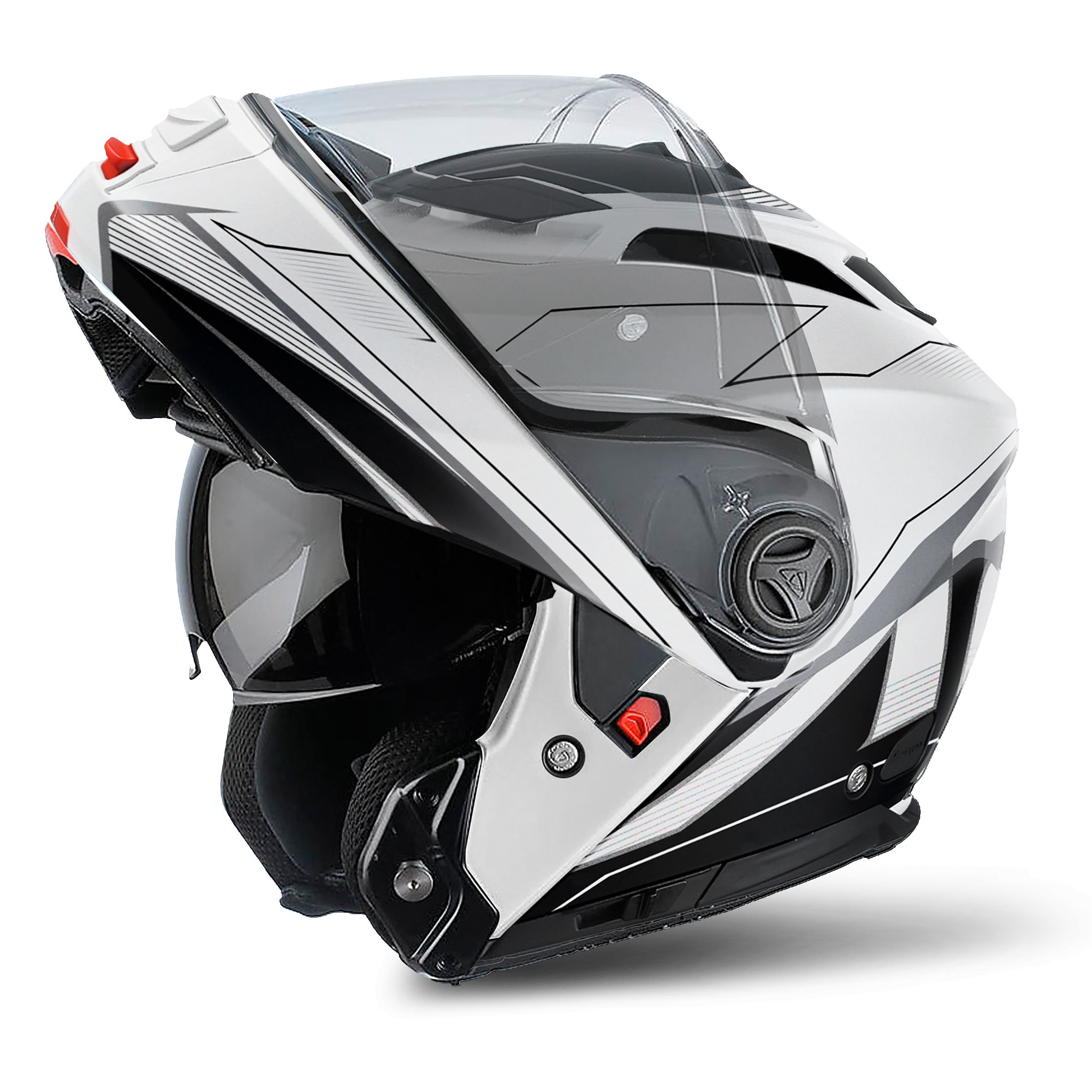 Casque Airoh PHANTOM S - SPIRIT - WHITE GLOSS - Casque modulable ...