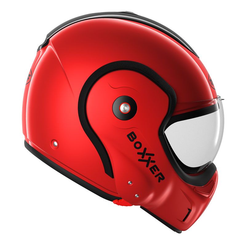 Casque ROOF BOXXER ROUGE - Casque modulable - Motoblouz.com