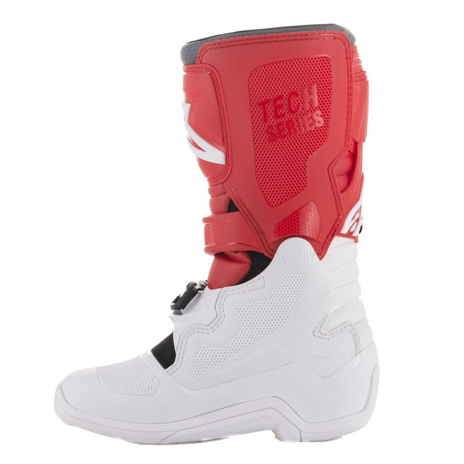 Bottes cross Alpinestars TECH 7S - WHITE RED GRAY - Pilote tout terrain ...