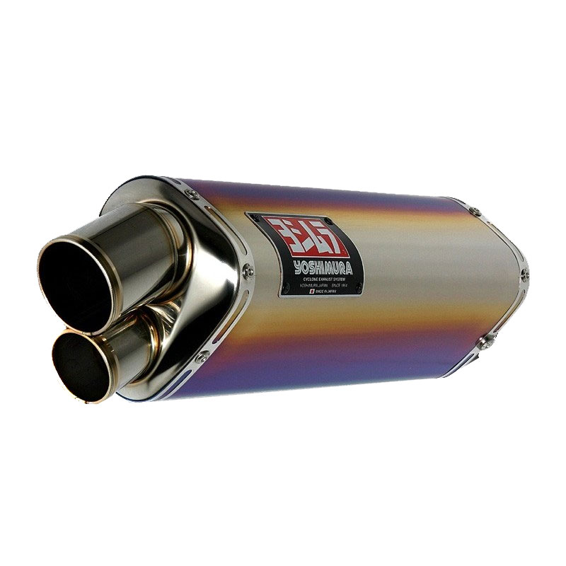 Silencieux Yoshimura Tri Oval 2 Titane bleu - Silencieux moto ...